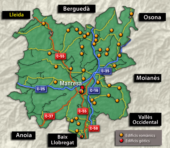 Mapa del Bages